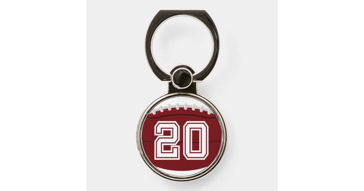 Football Jersey Number #20 Phone Ring Stand | Zazzle