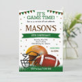 Football Kick Off Birthday Invitation | Zazzle