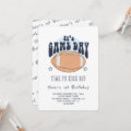 Football Kick Off Boy 1st Birthday Invitation | Zazzle
