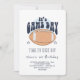 Football Kick Off Boy 1st Birthday Invitation | Zazzle