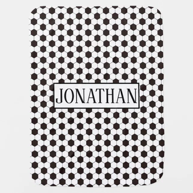 Football Kids Soccer pattern Footballer birthday Baby Blanket | Zazzle