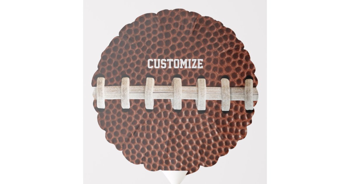 Football Laces Texture Background Balloon | Zazzle