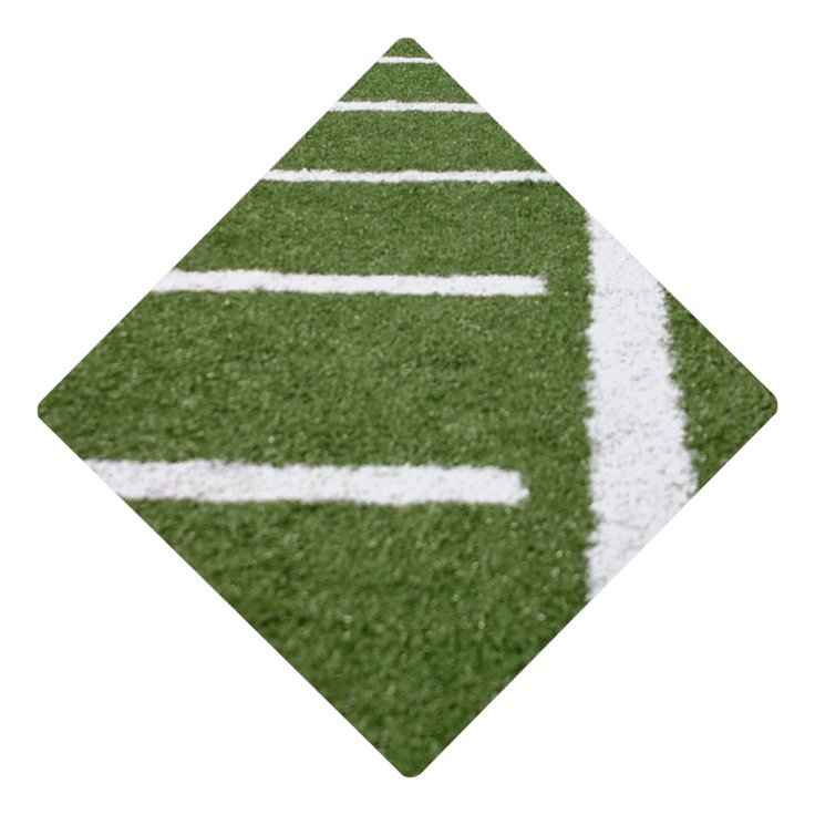 Football Lines Graduation Cap Topper | Zazzle