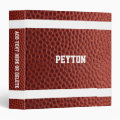 Football Look Personalized 3 Ring Binder | Zazzle