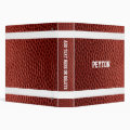 Football Look Personalized 3 Ring Binder | Zazzle
