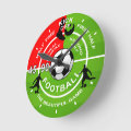 Football Match Football Clock | Zazzle
