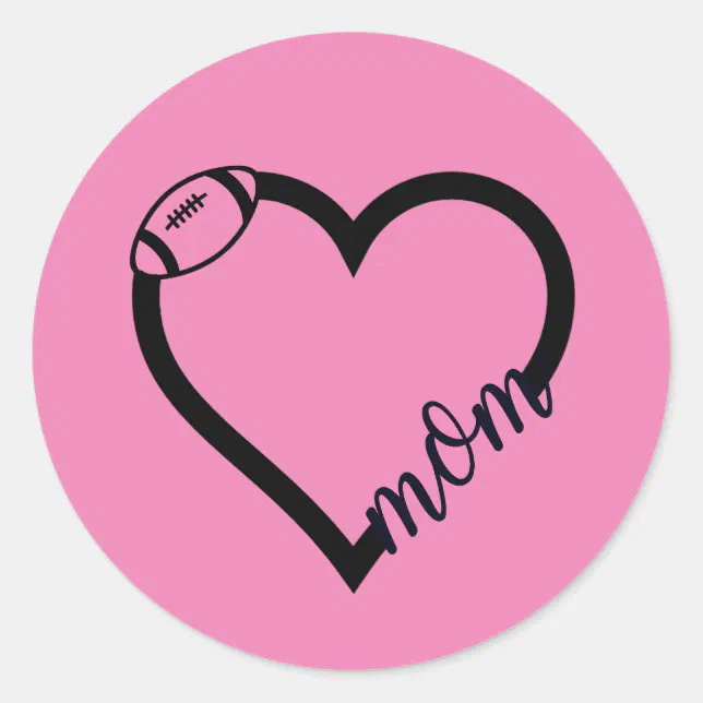 Football Mom Stickers | Zazzle
