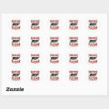 Football Offensive Lineman Pancake Platoon Classic Round Sticker | Zazzle