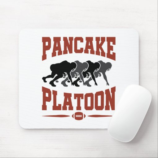 Football Offensive Lineman Pancake Platoon Mouse Pad | Zazzle