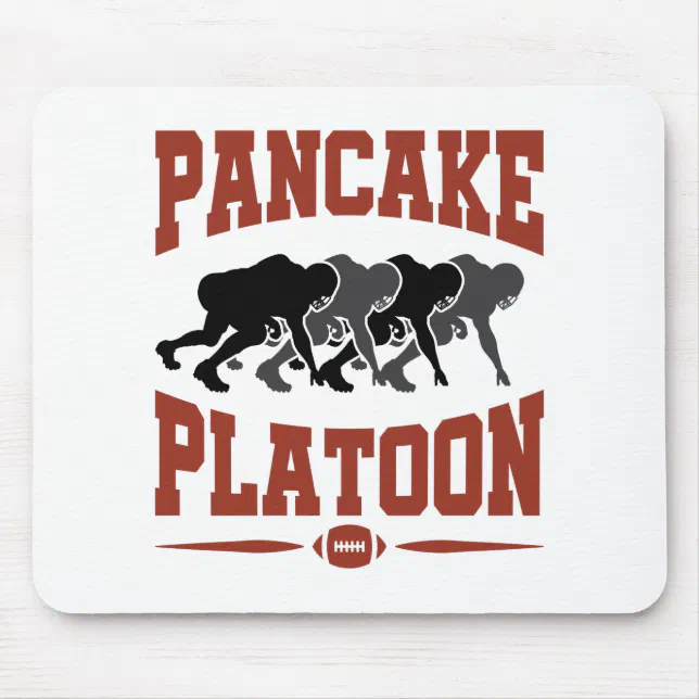 Football Offensive Lineman Pancake Platoon Mouse Pad | Zazzle