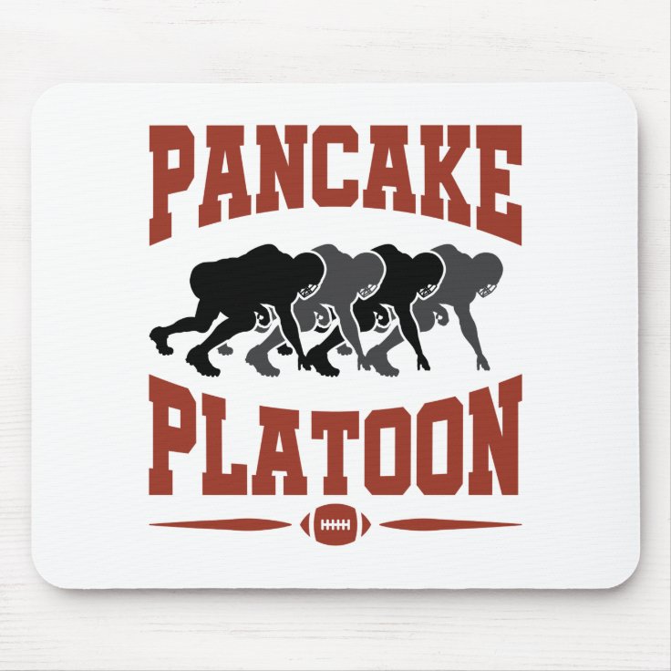 Football Offensive Lineman Pancake Platoon Mouse Pad | Zazzle