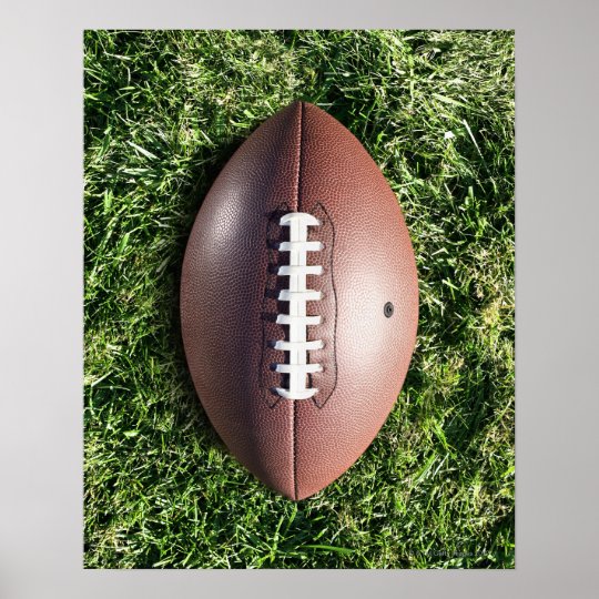 Football on Grass Poster | Zazzle.com