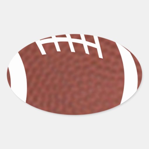 FOOTBALL OVAL STICKER | Zazzle