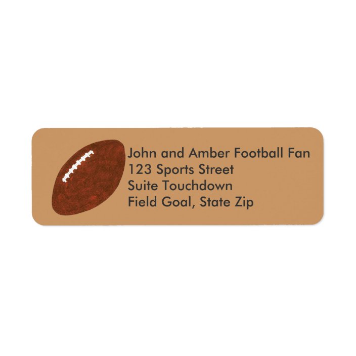 Football Painting Return Address Labels | Zazzle.com