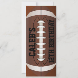 Football Party Birthday VIP Game Ticket Custom Invitation | Zazzle