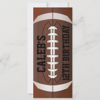 Football Party Birthday VIP Game Ticket Custom Invitation | Zazzle