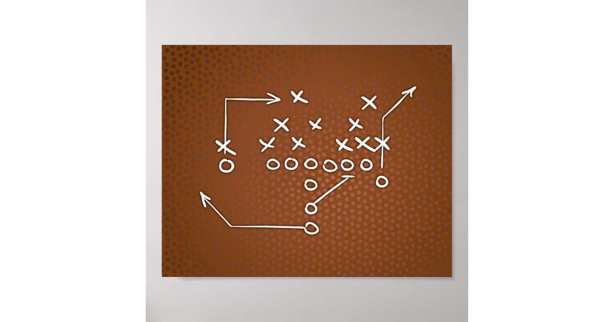 Football Party PLAYBOOK II Sign Print | Zazzle
