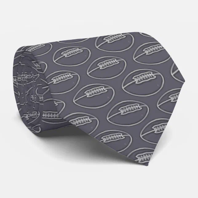 Football Pattern Neck Tie | Zazzle