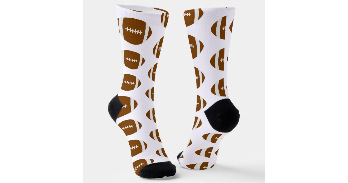 Football Pattern Socks | Zazzle