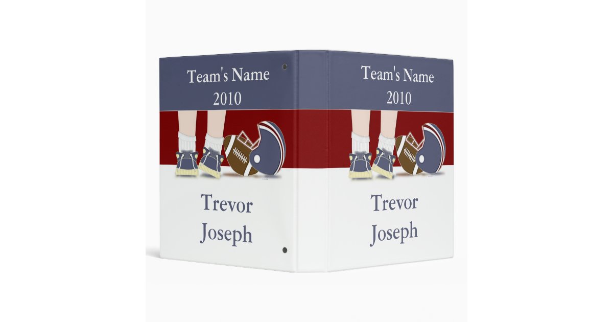 Football Photo Book Personalized Binder | Zazzle