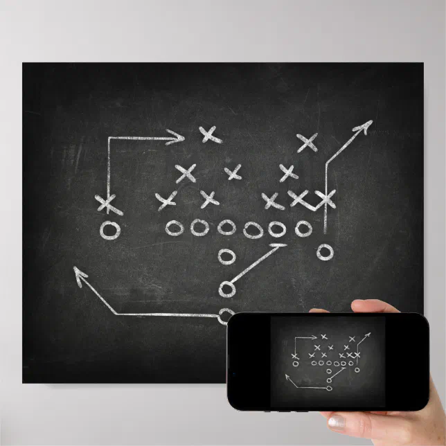 FOOTBALL PLAYBOOK Print Sports Decor | Zazzle