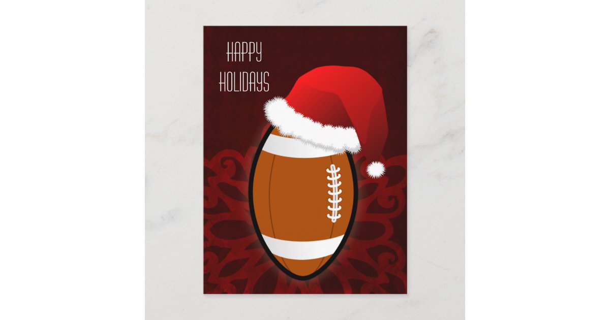 football player Christmas Cards | Zazzle.com