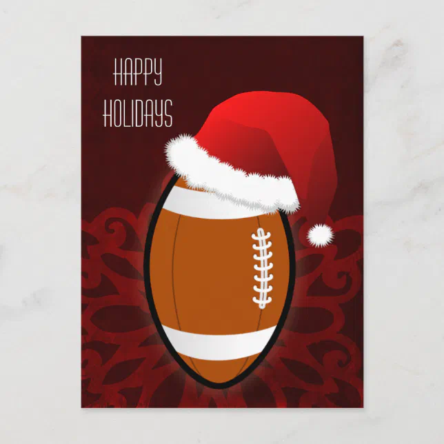 football player Christmas Cards | Zazzle
