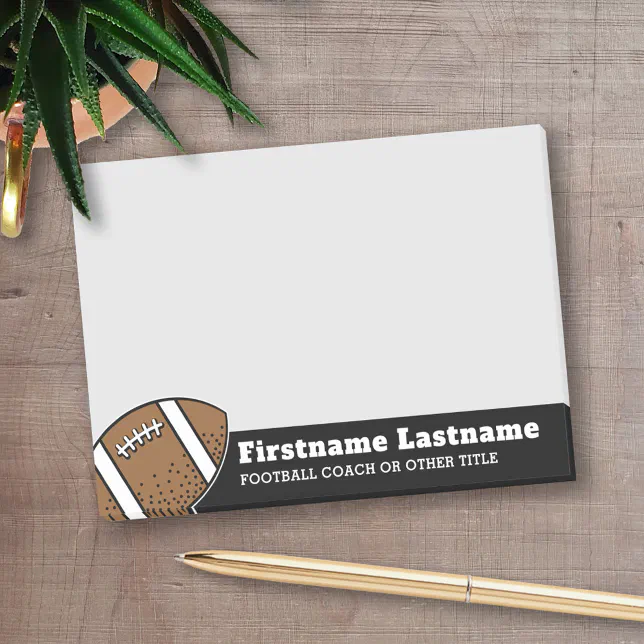Football Player Coach or Teacher - Modern Drawing Post-it Notes | Zazzle