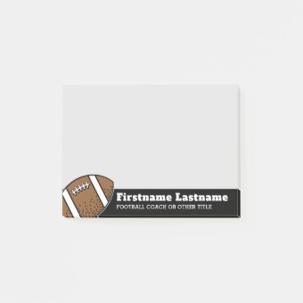 Football Player Coach or Teacher - Modern Drawing Post-it Notes | Zazzle
