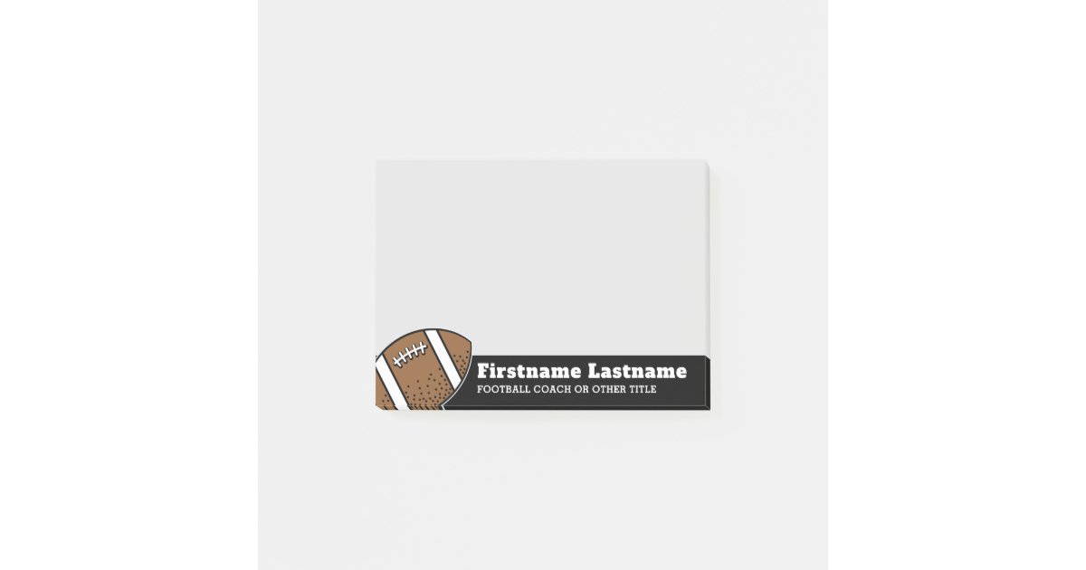 Football Player Coach or Teacher - Modern Drawing Post-it Notes | Zazzle