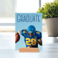 Football Player Graduation Athlete Photo Holder | Zazzle