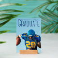 Football Player Graduation Athlete Photo Holder | Zazzle