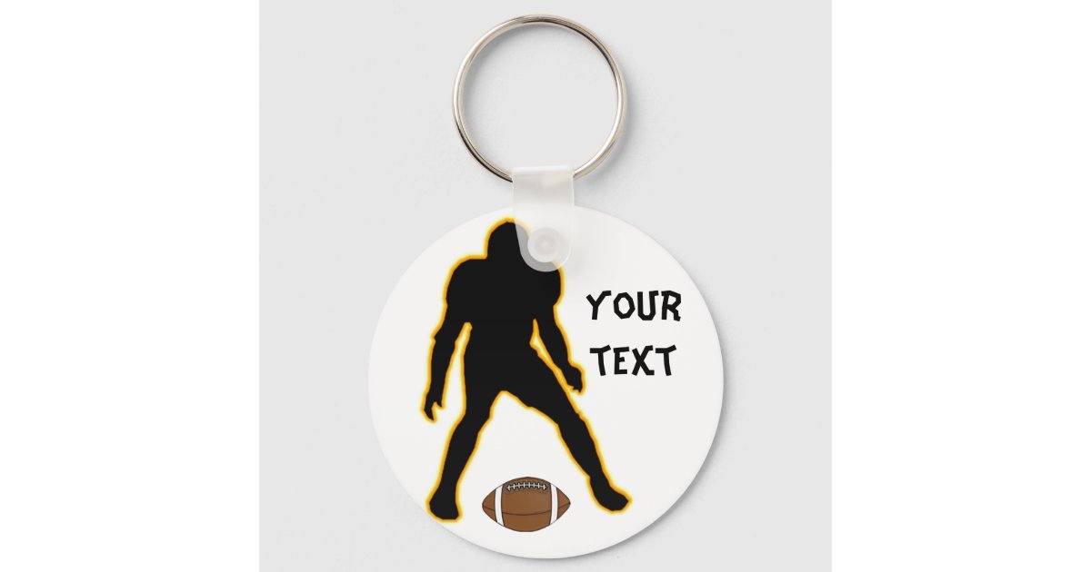 football player keychain | Zazzle