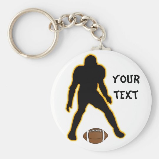 football player keychain | Zazzle.com