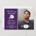 Football Player Photo Graduation Announcement | Zazzle