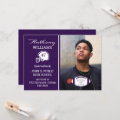 Football Player Photo Graduation Announcement | Zazzle