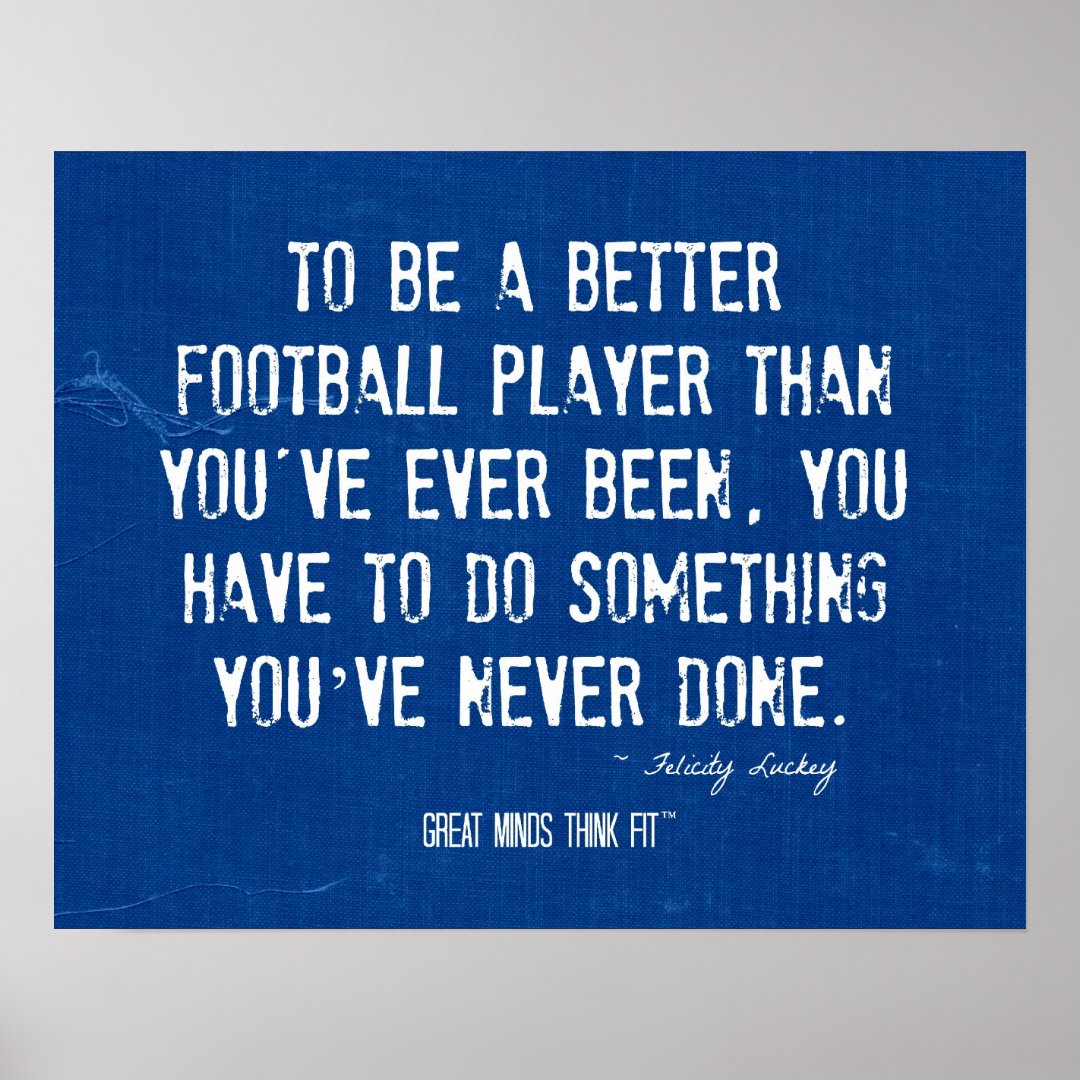 Football Player Poster | Zazzle