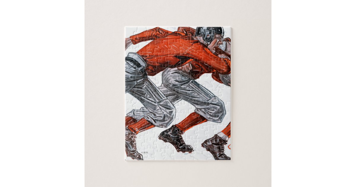 Football Players Jigsaw Puzzle | Zazzle