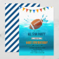 Football pool birthday party invitation | Zazzle