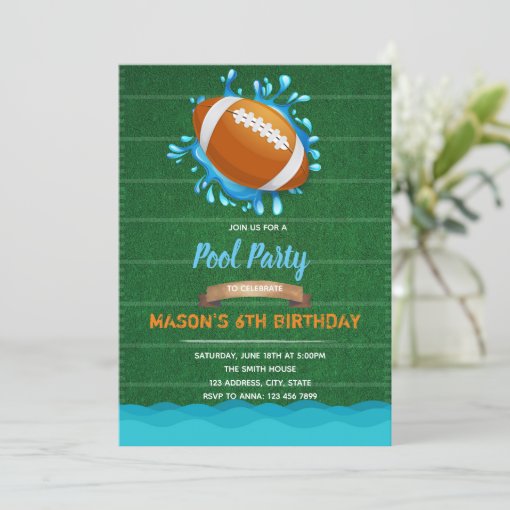Football Pool Party invitation | Zazzle