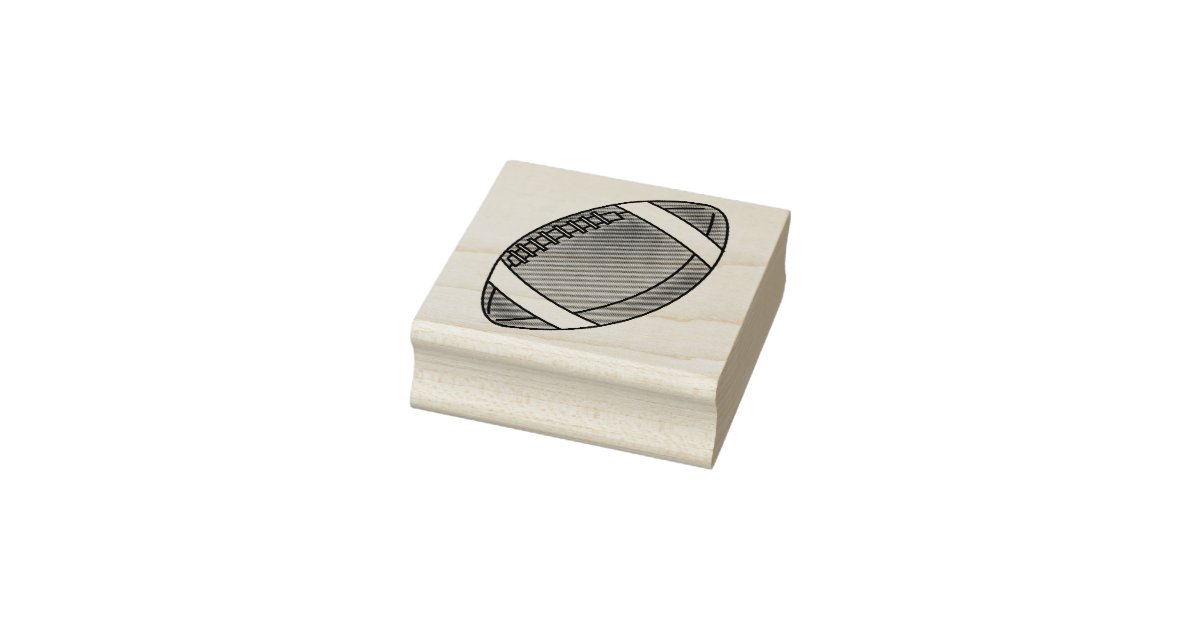 Football Rubber Stamp | Zazzle