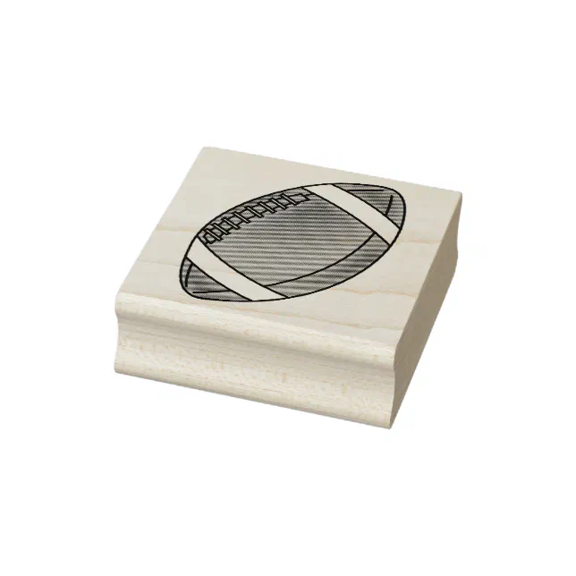 Football Rubber Stamp | Zazzle