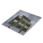 Football scoreboard and storm clouds. ceramic tile | Zazzle