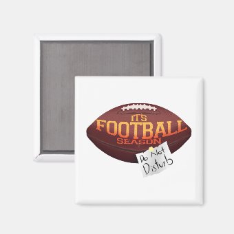 Football Season Do Not Disturb Sports Gag Magnet | Zazzle