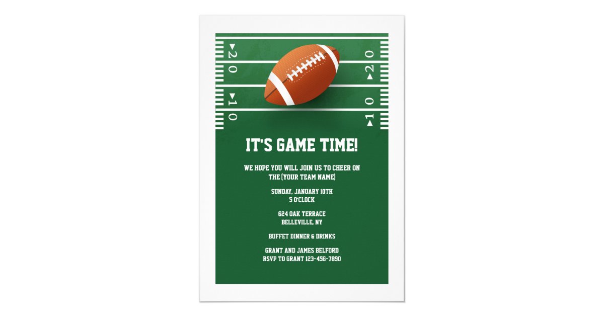Football Season Invitations | Zazzle.com