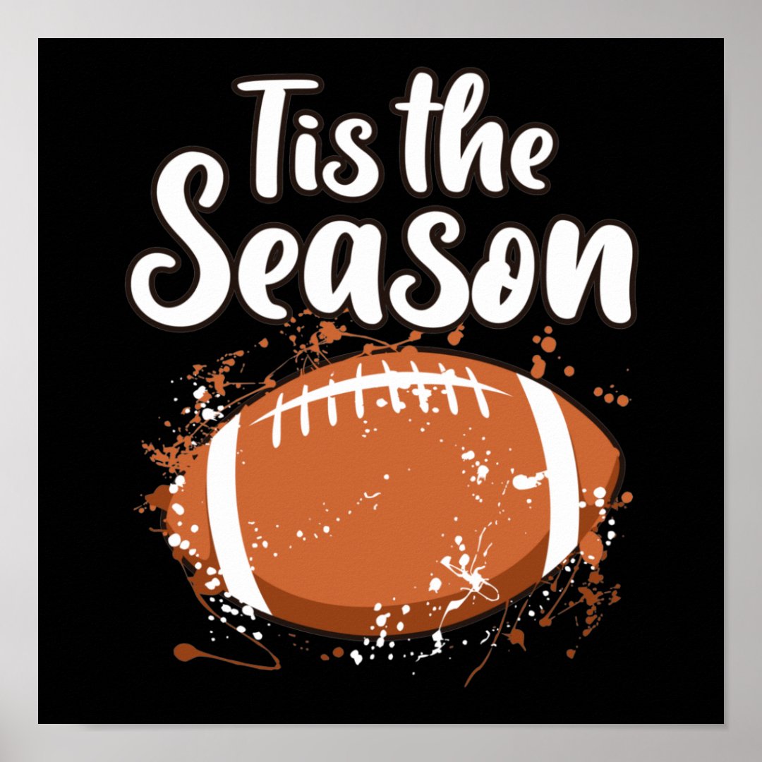 Football Season Player Coach Footballer Game Day Poster | Zazzle