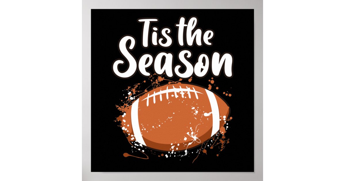 Football Season Player Coach Footballer Game Day Poster | Zazzle