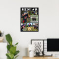 Football Senior Graduation 6 Photo Collage Poster | Zazzle