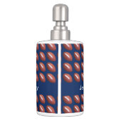Football Soap Dispenser and Toothbrush Holder Set | Zazzle