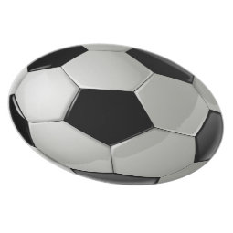 Football Soccer Ball Dinner Plate | Zazzle